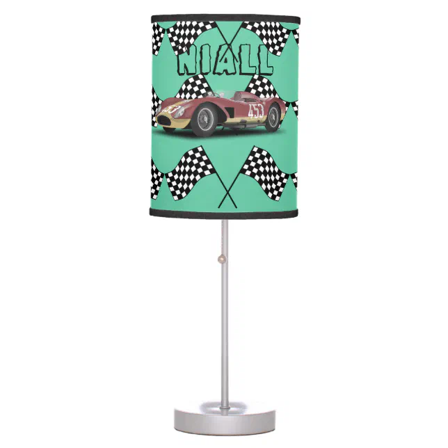 Sporty Race Car Table Lamp | Zazzle