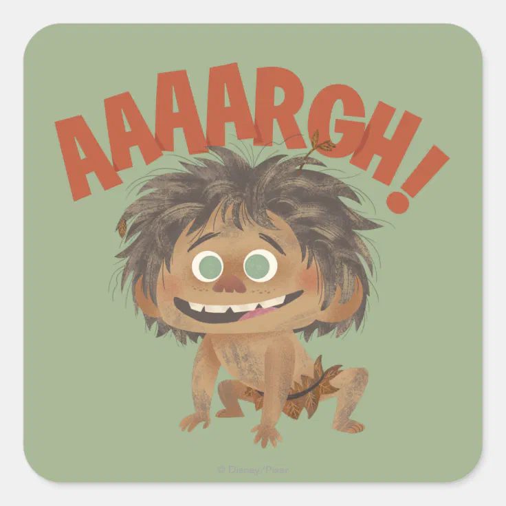 Spot AAAARGH! Square Sticker | Zazzle