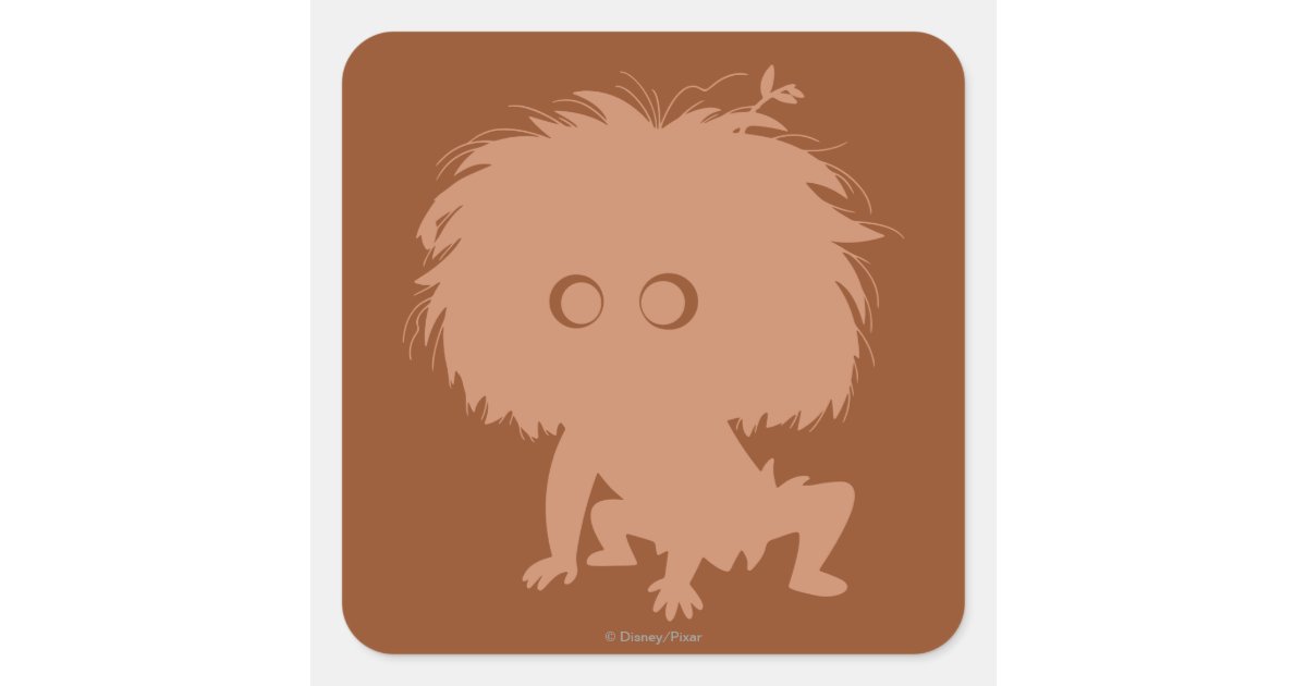 Spot Silhouette Square Sticker | Zazzle