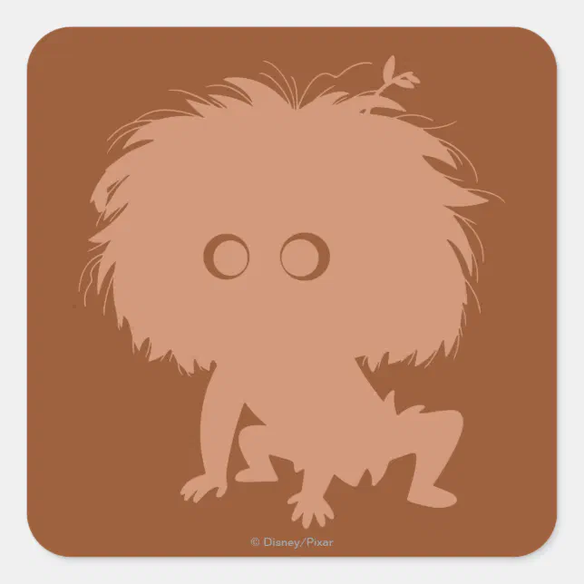 Spot Silhouette Square Sticker | Zazzle