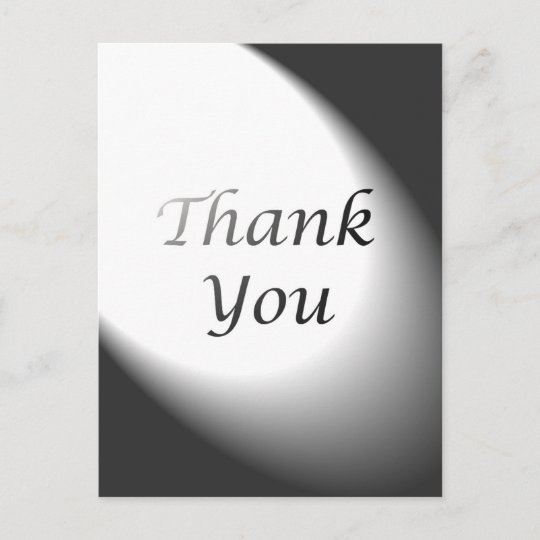 Spotlight Thank You Appreciation Business Postcard | Zazzle.com