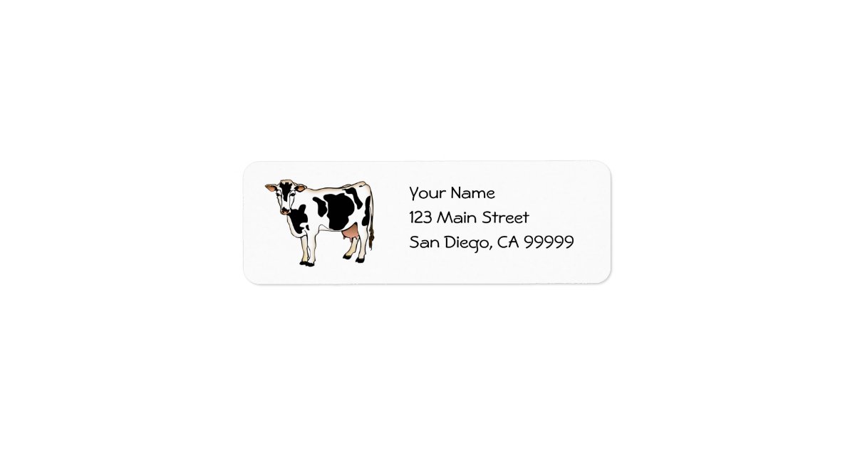Spotted Cow Label | Zazzle