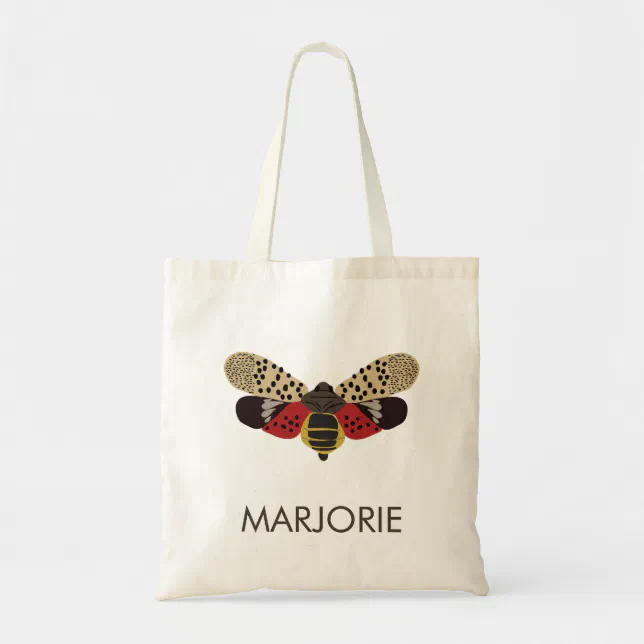 Spotted Lanternfly Bug Personalized Tote Bag | Zazzle