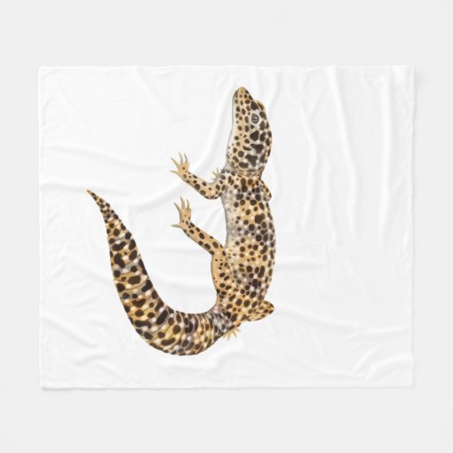 Spotted Leopard Gecko Fleece Blanket | Zazzle