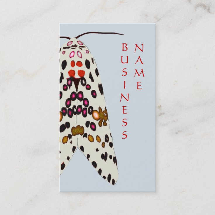 Spotted Moth Business Card | Zazzle