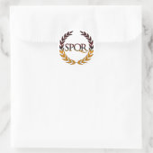 SPQR CLASSIC ROUND STICKER | Zazzle
