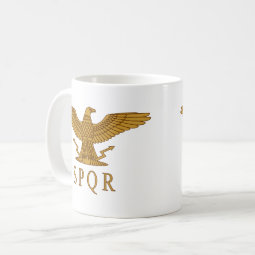 SPQR Eagle Gold Mug | Zazzle