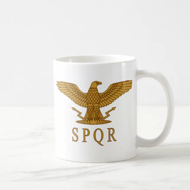 SPQR Eagle Gold Mug | Zazzle