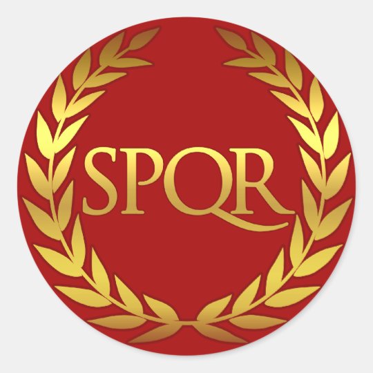 SPQR Roman sticker | Zazzle.com