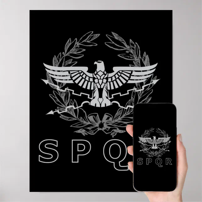 SPQR The Roman Empire Emblem Poster | Zazzle