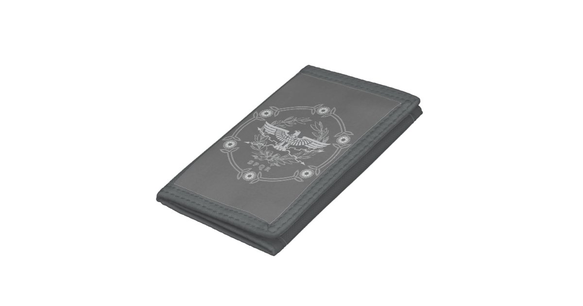 SPQR The Roman Empire Emblem Wallet. Trifold Wallet | Zazzle