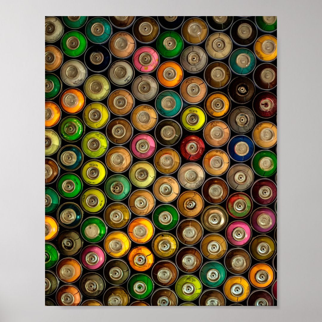 Spray Paint Cans Poster | Zazzle