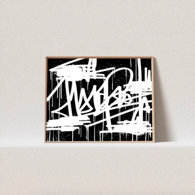 Spray Paint Graffiti Artwork, Cool Drip Street Art Poster | Zazzle