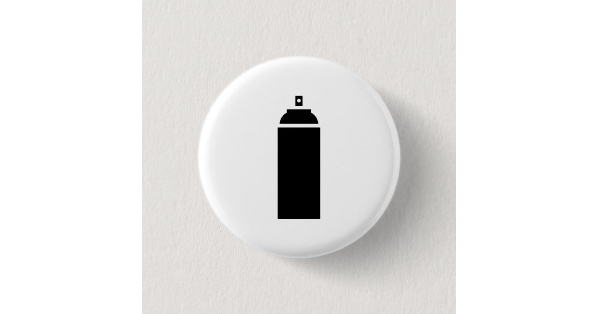 'Spray Paint' Pictogram Button | Zazzle