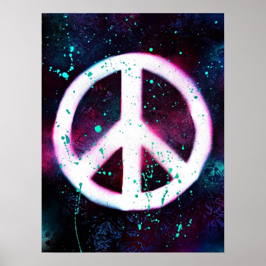 Spray Painted Peace Sign | Zazzle.com