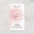 Spray Tan Prep & Aftercare Guide Blush Watercolor Business Card | Zazzle