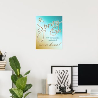 Spray Tan Tanning SALE Poster | Zazzle