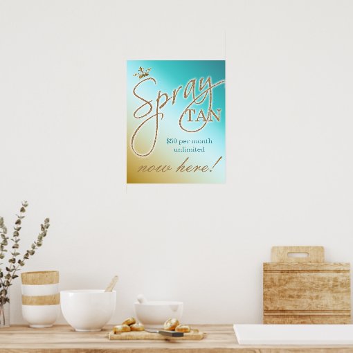Spray Tan Tanning SALE Poster | Zazzle