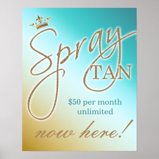 Spray Tan Tanning SALE Poster | Zazzle.com