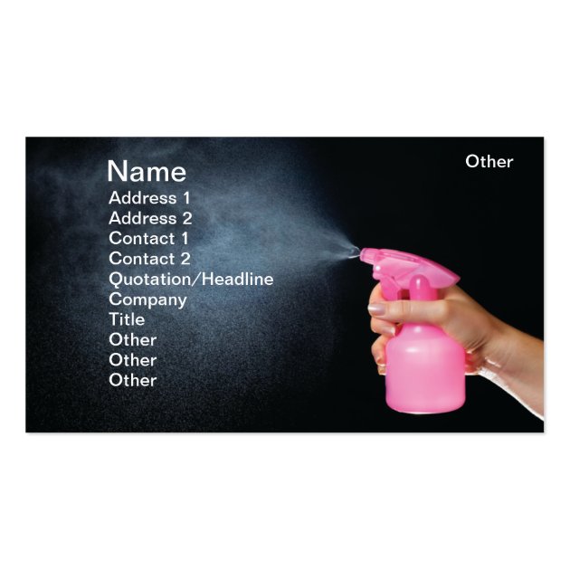 Spraying Business Card Templates