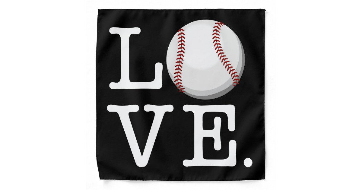 Spread Baseball Love | Baseball Fan Bandana | Zazzle