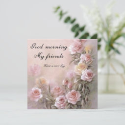 Spread Holiday Cheer: "Good Morning Friend" Flat | Zazzle