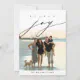 Spread Joy, Christmas Family Photo Layover Holiday Card | Zazzle