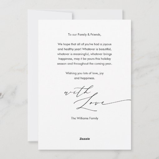 Spread Joy, Christmas Family Photo Layover Holiday Card | Zazzle