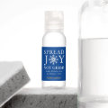 Spread Joy Not Germs Snowflake Blue Happy Holidays Hand Sanitizer | Zazzle