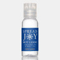 Spread Joy Not Germs Snowflake Blue Happy Holidays Hand Sanitizer | Zazzle