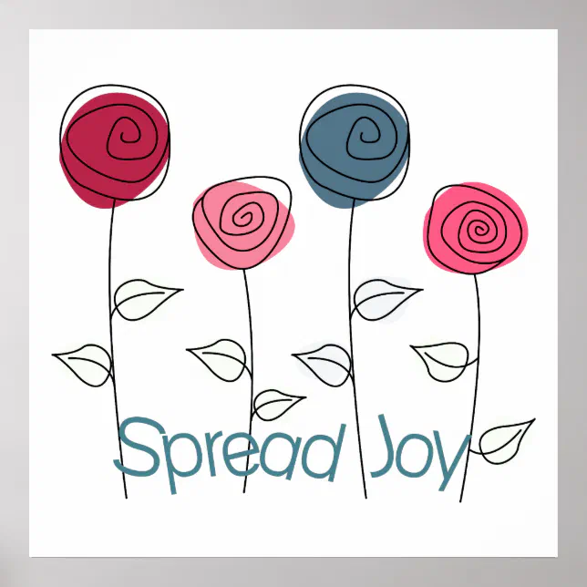 Spread Joy Poster | Zazzle