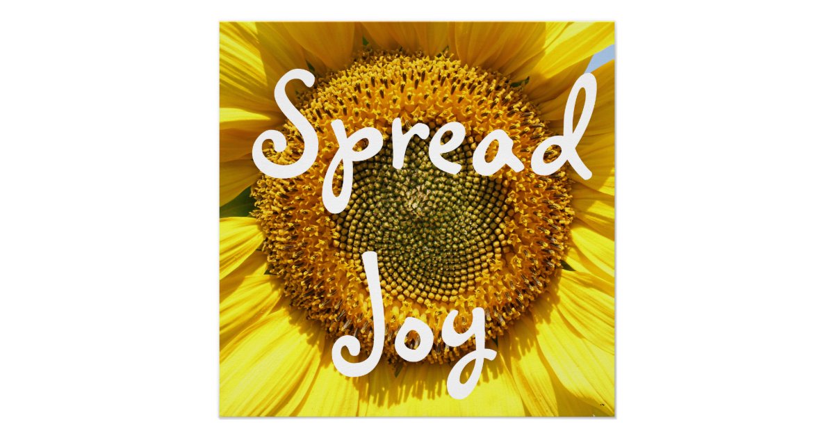 Spread Joy Poster | Zazzle.com