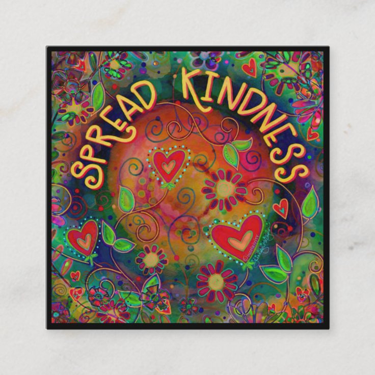 “Spread Kindness” Inspirivity Kindness Cards | Zazzle
