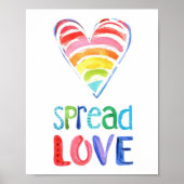 Spread Love Poster | Zazzle