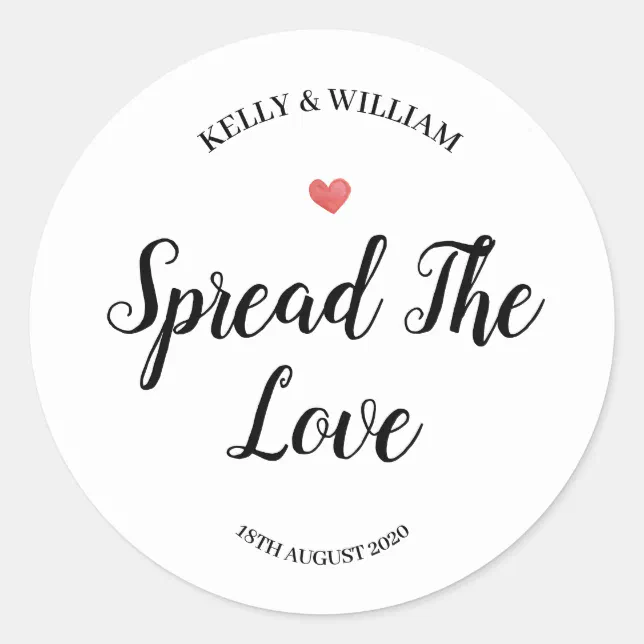 Spread The Love Sticker | Zazzle