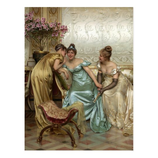 Spreading Gossip - vintage Motive Postcard | Zazzle.com
