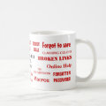 Spreadsheet Swear Words Funny Excel User Joke Coffee Mug | Zazzle