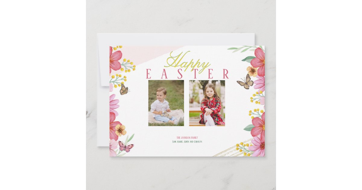 Spring 2 Photo Greeting Card | Zazzle