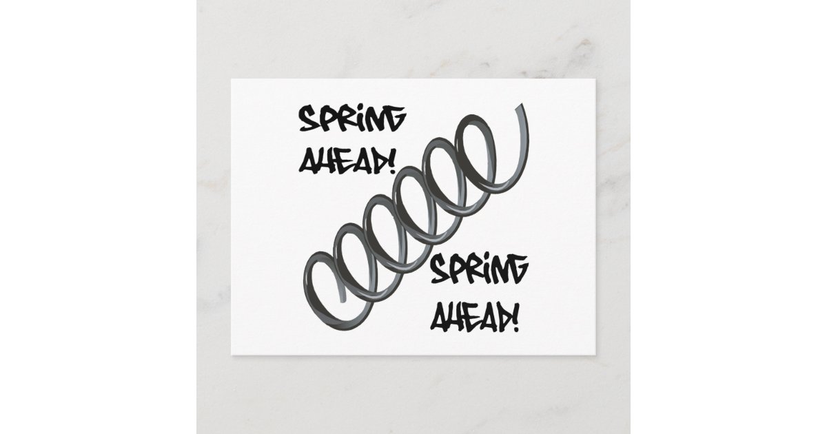 Spring Ahead Postcard | Zazzle