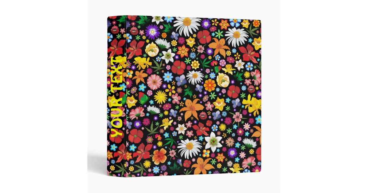 Spring and Summer Flowers Binder | Zazzle