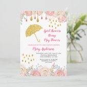 Spring April Baby Shower Invitation | Zazzle