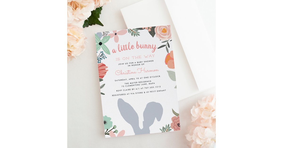 Spring Arrival Baby Shower Invitation | Zazzle