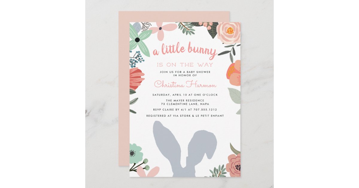 Spring Arrival Baby Shower Invitation | Zazzle.com