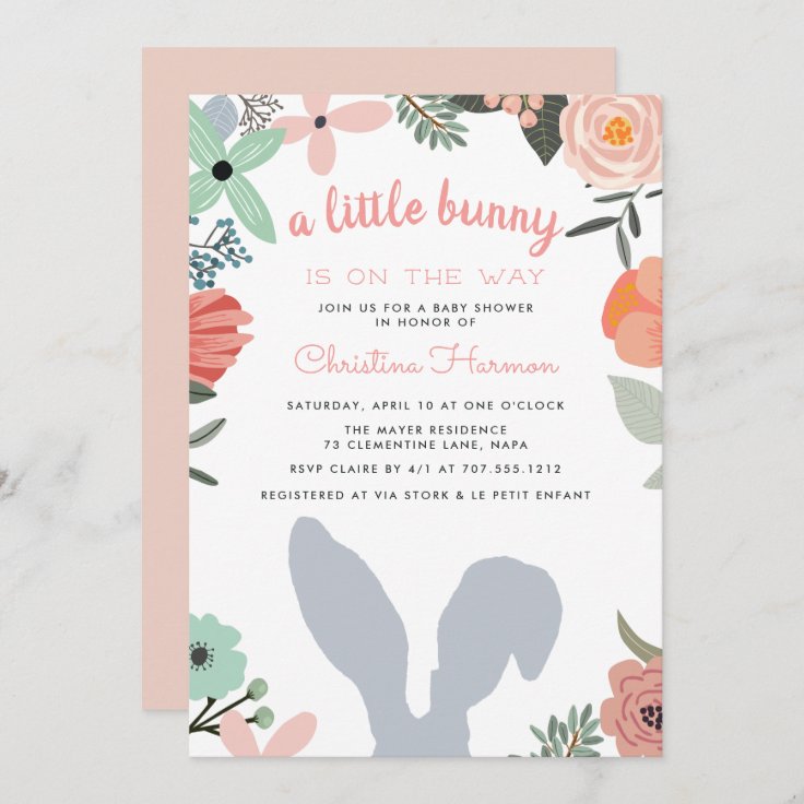 Spring Arrival Baby Shower Invitation | Zazzle