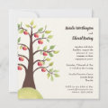 Spring Autumn Engagement Wedding Apple Tree Invitation | Zazzle