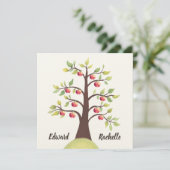 Spring Autumn Engagement Wedding Apple Tree Invitation | Zazzle