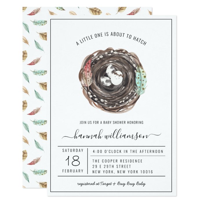 Spring Baby | About to Hatch Baby Shower Invitation | Zazzle.com