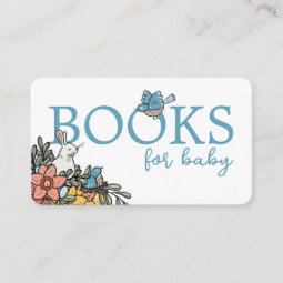 Spring Baby Shower Books for Baby Request Enclosure Card | Zazzle
