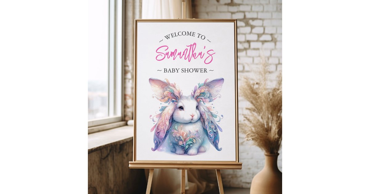Spring Baby Shower Reversible Welcome Signs | Zazzle