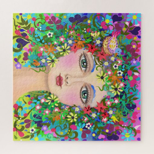 Spring | Beautiful Face Jigsaw Puzzle | Zazzle